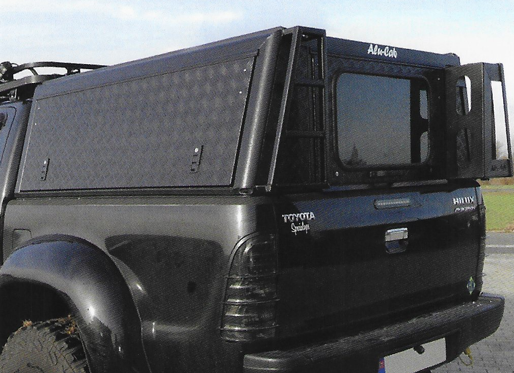 Hard top aluminium Alu Cab Adventure 3 Ford Ranger DC - Noir structuré